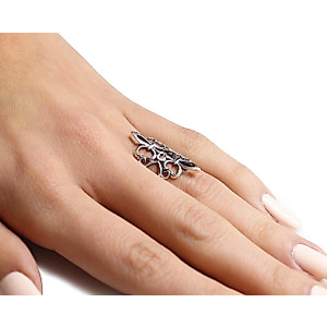 CloseoutWarehouse 925 Sterling Silver Noble Fleur De Lis Ring Size 8