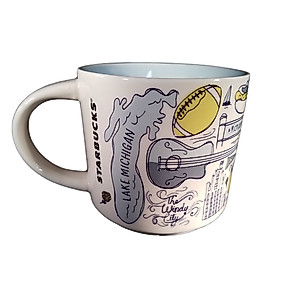 Starbucks Chicago Been There Series Ceramic Coffee Mug, 14 oz