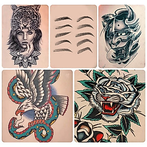 12PCS Tattoo Practice Skins, Modacraft Double Sides Tattoo Fake Skin 1.2mm Thick Soft Tattoo Skin 7.4×5.6in Practice Skin for Tattooing, Silicone Fake Skin for Tattoo Supplies Tattoo Kit for Beginners