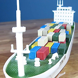 DIY Racing Boats Container Vessel Battery Powered Ship Model Educational Toys Children Gifts