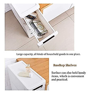 Tire Cart Organizer Unit with Narrow Slim Container Storage Cabinet for Bathroom Bedroom (Size : 4 Floor)