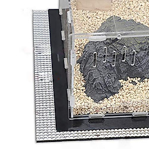 balacoo Reptile Heat Pad Pet Heating Pad Reptile Heat Pad Terrarium Heat Mat Pet Warmer Mat for Turtle Tortoise Lizard Spider Snake Terrarium Heating Pad