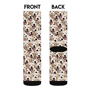 Custom Dog Face Socks - Print Your Picture, Photo - Best Personalized Funny Crew Sock Gifts for Men Women