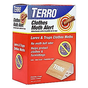 2 Pack - TERRO Clothes Moth Alert Traps - T720