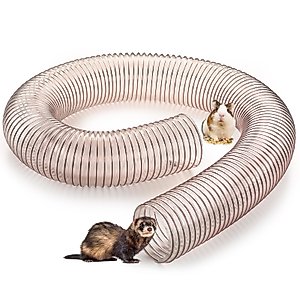 Sasylvia Ferret Thru Way Bunny Tunnel Two Way Rabbit Hideout Long Ferret Tunnel Tube Collapsible Ferret Toys Small Pet Fun Tunnel for Small Animals Guinea Pig Rat Chinchilla