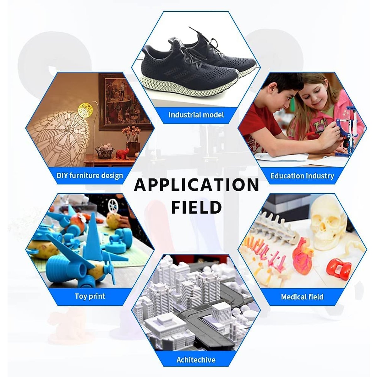 TRONXY Gemini S Dual Extruder 3D Printer，Two Color 3D Printers， Eight Languages + Four Printing Modes, Extruder Printering Flexible Filament 1.75mm, Print Size 300×300×390mm