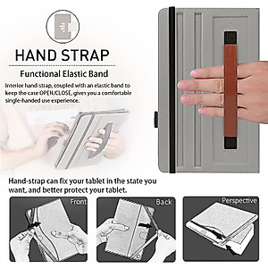 ZtotopCases for Samsung Galaxy Tab A8 10.5 Case 2022, Premium PU Leather Cover with Auto Wake/Sleep, Front Pocket & Multiple Viewing Angles for Samsung Tab A8 10.5 Inch Tablet SM-X200/X205/X207-Brown