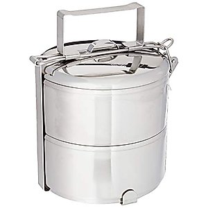 Zebra brand, Stainless steel food carrier 14cm x 2 tier premium quality