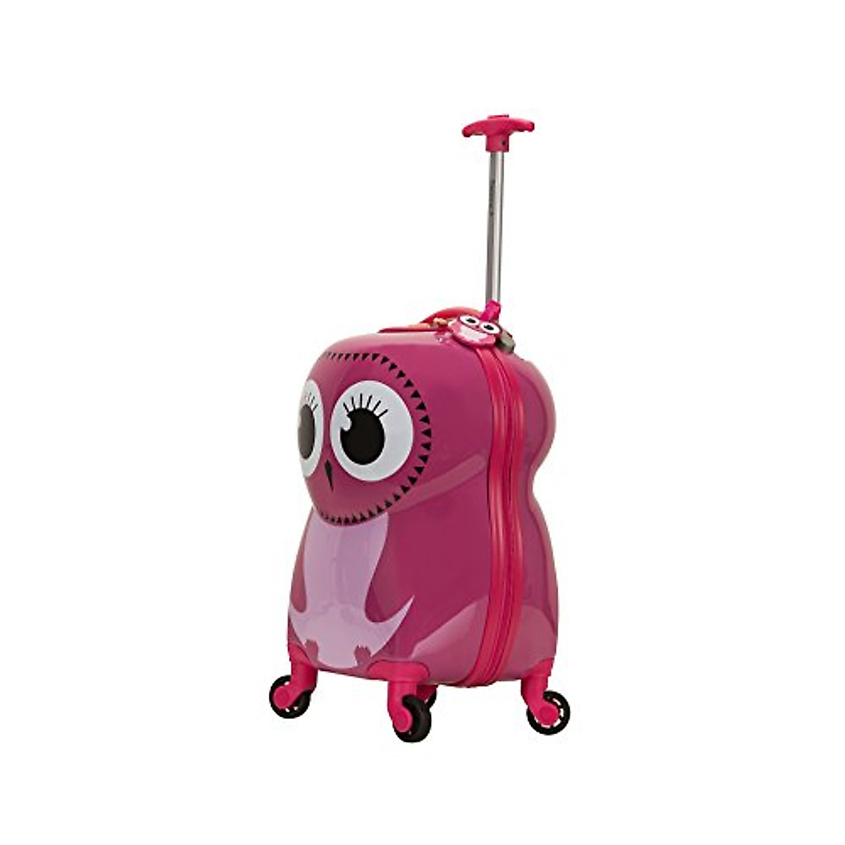 Rockland Jr. Kids' My First Hardside Spinner Luggage, Telescoping Handles, Owl, Carry-On 19-Inch