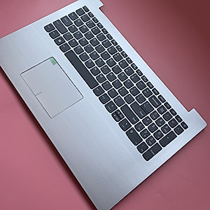 Replacement for Lenovo IdeaPad 320-15 320-15IKB 330-15AST 80xs0024us Laptop Upper Case Palmrest Keyboard Touchpad Assembly Part 5CB0N86311 SN20M63090 Top Cover Sliver