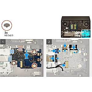 Deal4GO New Audio Board I/O Daughter Board DH7GG FDQ70 LS-J103P Replacement for Dell Alienware Area-51m R2