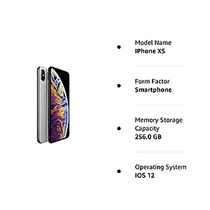 Apple iPhone Xs Max, 256GB, Silver - for T-Mobile (Renewed)