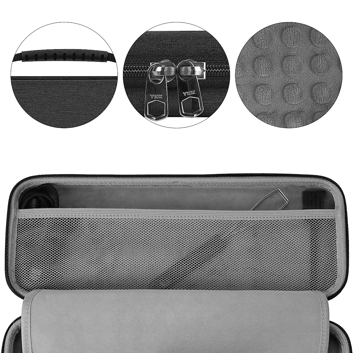 Geekria 65% Compact Keyboard Case, Hard Shell Travel Carrying Bag for 68 Keys Compact Keyboard, Compatible with Keychron K6/ K6 Pro/Keychron Q2 Pro/ Q2 Max, HyperX Alloy Origins 65 Keyboard