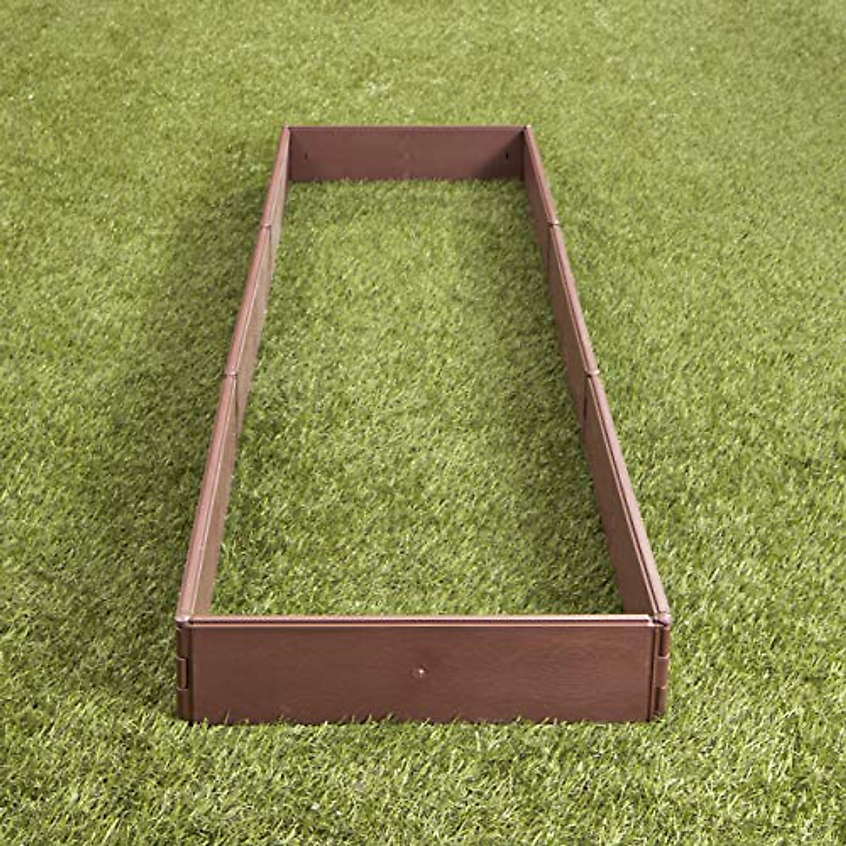 The Lakeside Collection Outdoor Raised Garden Bed for Vegetables, Herbs, Flowers - Customizable Large Wooden Planter Box Kit for Grass, Yard, Lawn