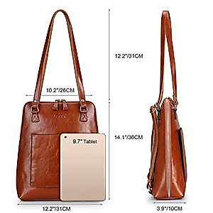 S-ZONE Women Leather Backpack Purse Casual Convertible Shoulder Bags Fashion Rucksack Daypack