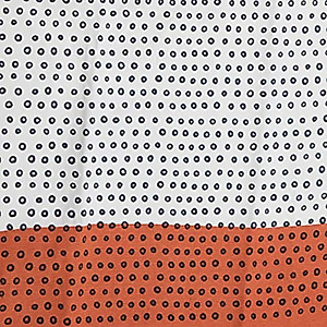 Foreside Home & Garden Multicolored Polk Dot 27 x 18 Inch Screen Printed Kitchen Tea Towel with Hand Sewn Tassels