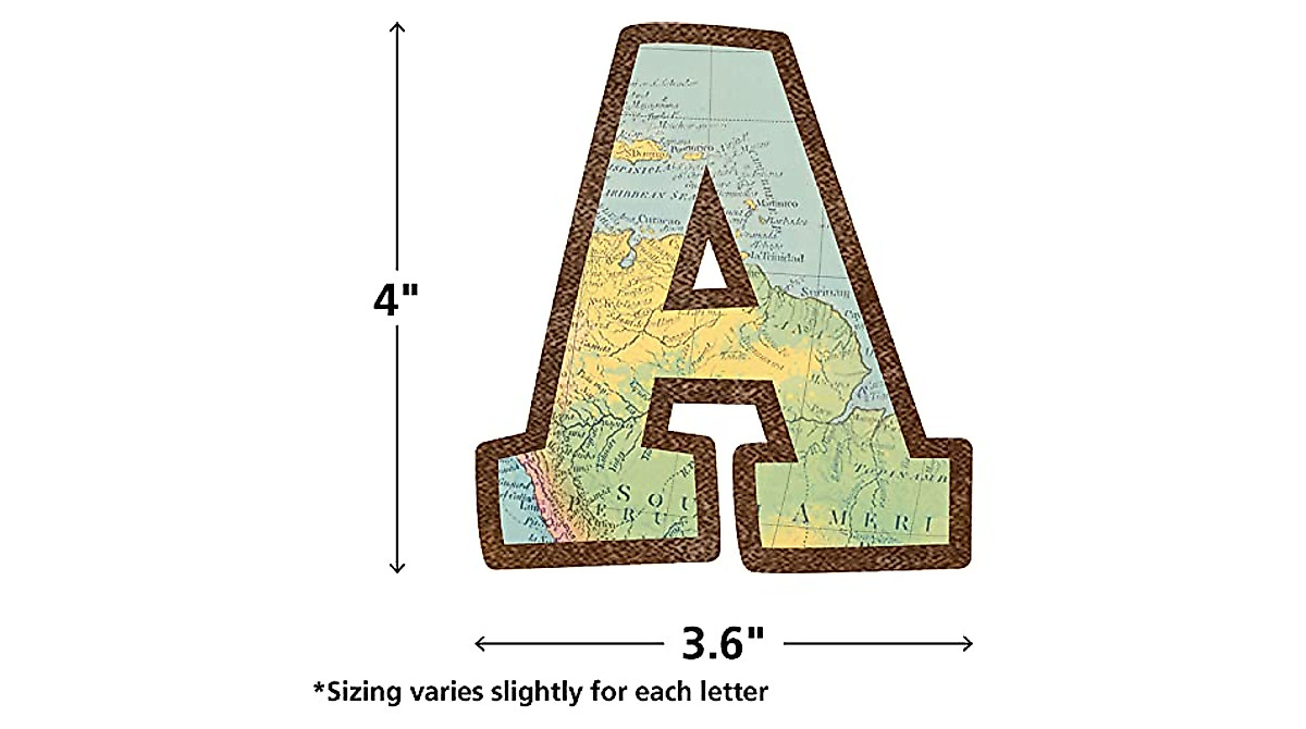 Travel The Map Bold Block Letters Combo Pack