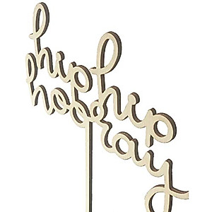 Happy Birthday Cake Topper - Cake Decorations & Party Decor - Great Cake Toppers for Wedding, Anniversary, Baby Shower, Graduation - Made Out of Baltic Birch