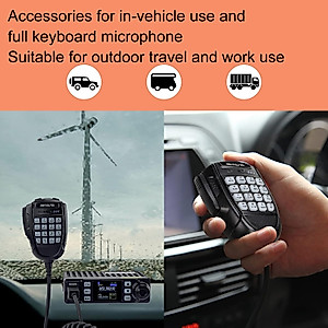 Retevis GMRS Radio Communication Solutions,RA25 Mobile Transceiver Radio(1 Pack) with GMRS Handheld Two Way Radio(2 Pack),Easy to Use Long Range Communication Kit