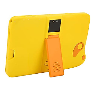 Jectse Kids Tablet, 7 Inch Tablet Toddler Tablet 2GB RAM 32GB ROM 1280 X 800 Octa Core Tablet, 5000mAh Battery, Dual Camera, Shockproof Case, Education Tablet for (Yellow 64cm/25.2in)