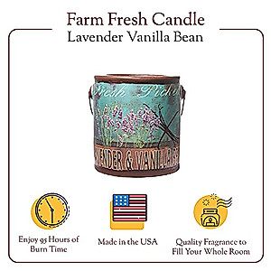 A CHEERFUL GIVER 95hr 20oz Scented Candle - Lavender Vanilla Bean Scented - Multi-Wick Glass Candle - Gifts For Men and Women