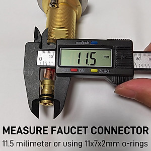 HOMYEP Quick Connect Faucet Water Supply Lines, 12 Inch, Widespread Bathroom Sink Faucets Replacement Fast Lock Pipe Hose, V-Shape