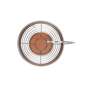 Sabatier Wire and Aacacia Wood Fruit Bowl with Banana Hanger