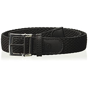 NIKE Women's Stretch Woven Belt, Jet Black, M