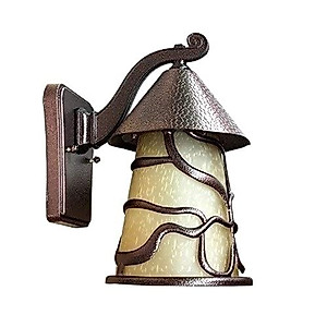 PEHUB European Retro Outdoor Wall Hanging Lamp Lovely Mushroom Shaped Wall Lamp IP65 Waterproof for House Deck Patio Porch Wall Light Industry Outdoor Wall Sconce Exterior Light Fixture