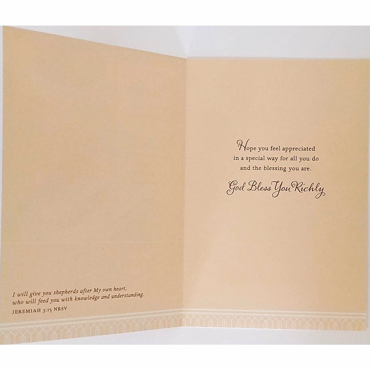 Greeting Card For A Pastor Who Makes A Difference Ministry Clergy Appreciation Your Commitment To God's Word and To Shepherding His People is a Wonderful Gift To Our Church