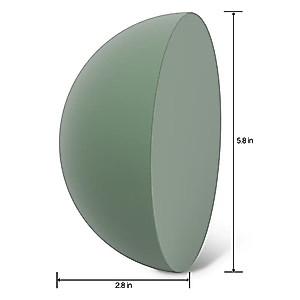 FloraCraft Floral Desert DryFōM Half Ball 2.8 Inch x 5.8 Inch Green