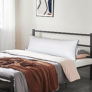 DCSTA Body Pillows for Adults Side Sleeper, Pregnancy Pillows for Sleeping, Maternity Pillow for Pregnant Women, Long Big Full Pillows for Bed, High Loft Quilted Body Pillow (21 x 54, White)