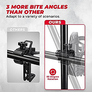 Kemimoto Motorcycle ATV Cup Holder, Upgraded Motorcycle Drink Holder Handlebar, Water Bottle Holder Mount with 0.6”-1.56” Metal Clamp for Scooter Bike Boat Stroller Wheelchair Golf Push Cart Tractor