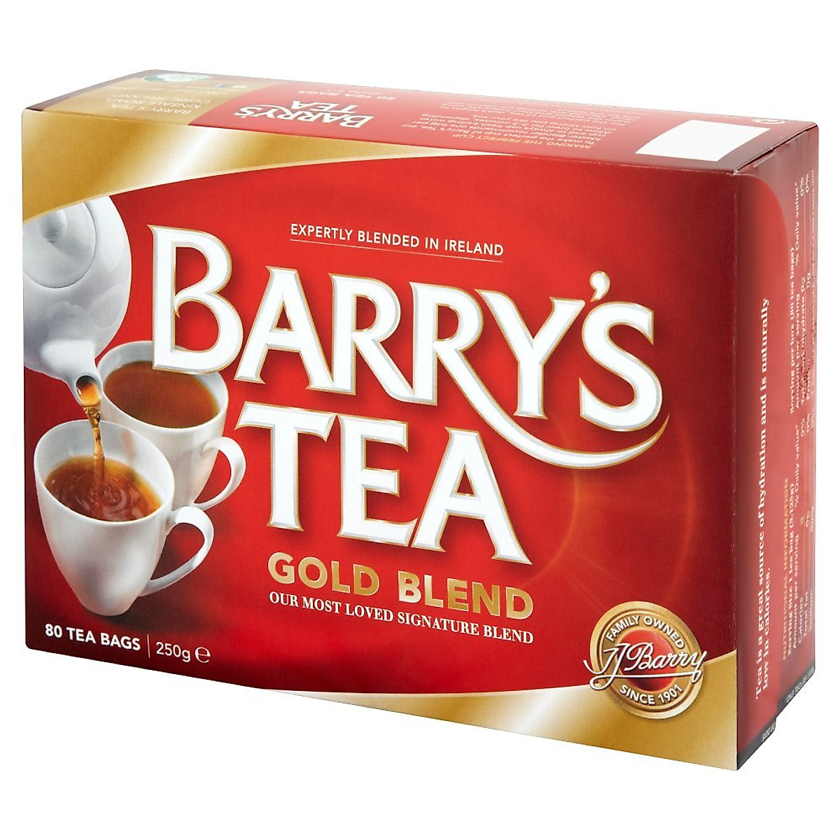 Barrys Tea Gold Blend Tea bags - 80 Count