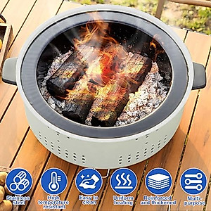 11.6 Inch Portable Charcoal Grill for Camping, Mini Charcoal Grill Folding Leg Grill with Wire Mesh, Multifunctional Portable Grill Camping for Home Party Travel Barbecue Camping Picnic