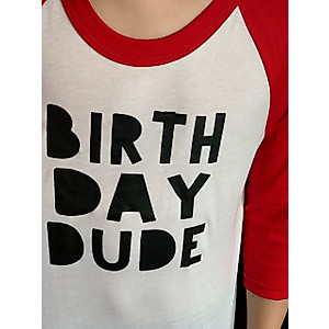 Bump and Beyond Designs Boy Birthday Shirt Kids Birthday Dude Shirt (2T, Black)