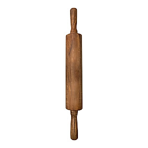 Ironwood Gourmet Acacia Wood Rolling Pin, Brown Medium