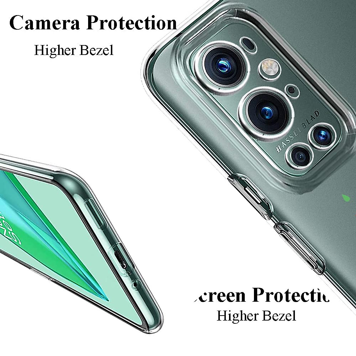 Unov Case Compatible with OnePlus 9 Pro 5G Clear with Design Soft TPU Shock Absorption Slim Embossed Pattern Protective Back Cover OnePlus 9 Pro 5G Case 6.7 inch (Rainbow Dinosaur)