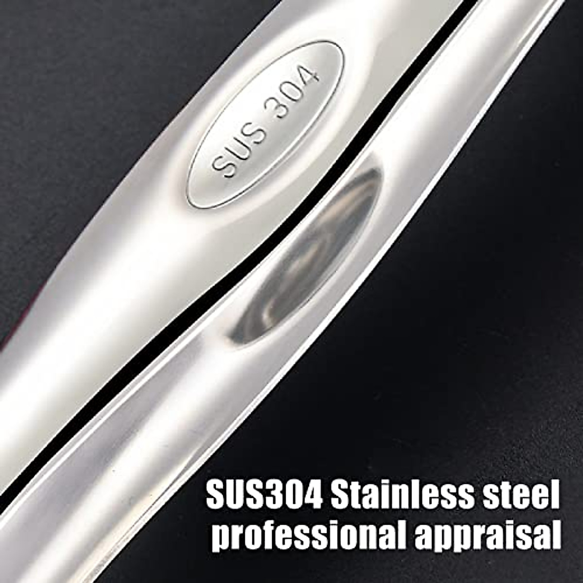 UPQRSG Stainless Steel Kitchen Tongs, Serving Tongs for Cooking, Cateloop Chef Food Salad BBQ Serving Utensils, Small Kitchen/Appetizers Tongs for Coffee, Tea Party[Butterflies Clip Silver]