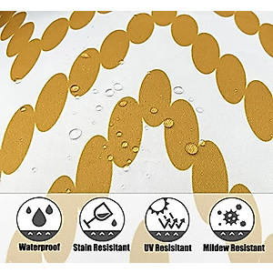 JYVNCZ Fall Outdoor Pillows Covers 18x18 Inch Set of 2 Decorative Waterproof Cushion Lumbar Throw Pillow Covers for Patio Furniture Couch (Yellow)