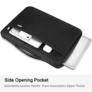 LANDICI Laptop Case Sleeve 11 11.6 12 Inch,360°Protective Tablet Cover Bag Compatible for Surface Pro 9 8 7/Laptop Go 2 3,MacBook Air 11,Mac 12,HP Acer Lenovo Samsung Chromebook,Black