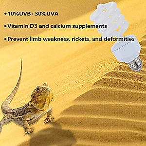 LUCKY HERP UVA UVB Reptile Light 10.0, Desert UVB 150 Compact Fluorescent Lamp 23W