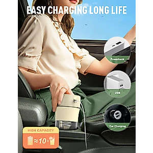 Mini Blender, Portable Personal Blender Milk Shakes and Smoothies Juicer, CIYOYO 10 oz Fruit Juice Travel Blender Rechargeable USB One-handed Drinking Home Office Sports Outdoors, BPA-free