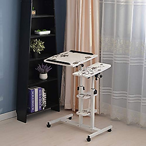 Ohvivid Study Writing Table,Home Desktop Computer Desk Bedroom Laptop Study Table Space Saving Office Table Home Office Desk Side Table Foldable Computer Table Simple Workstation Furniture