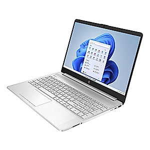 HP 2022 15.6" Touchscreen Laptop, 11th Gen Intel Core i3-1115G4 Processor, 16GB RAM, 256GB PCIe SSD, Intel UHD Graphics, HD Webcam, Windows 11 S, Natural Silver, 32GB Snowbell USB Card