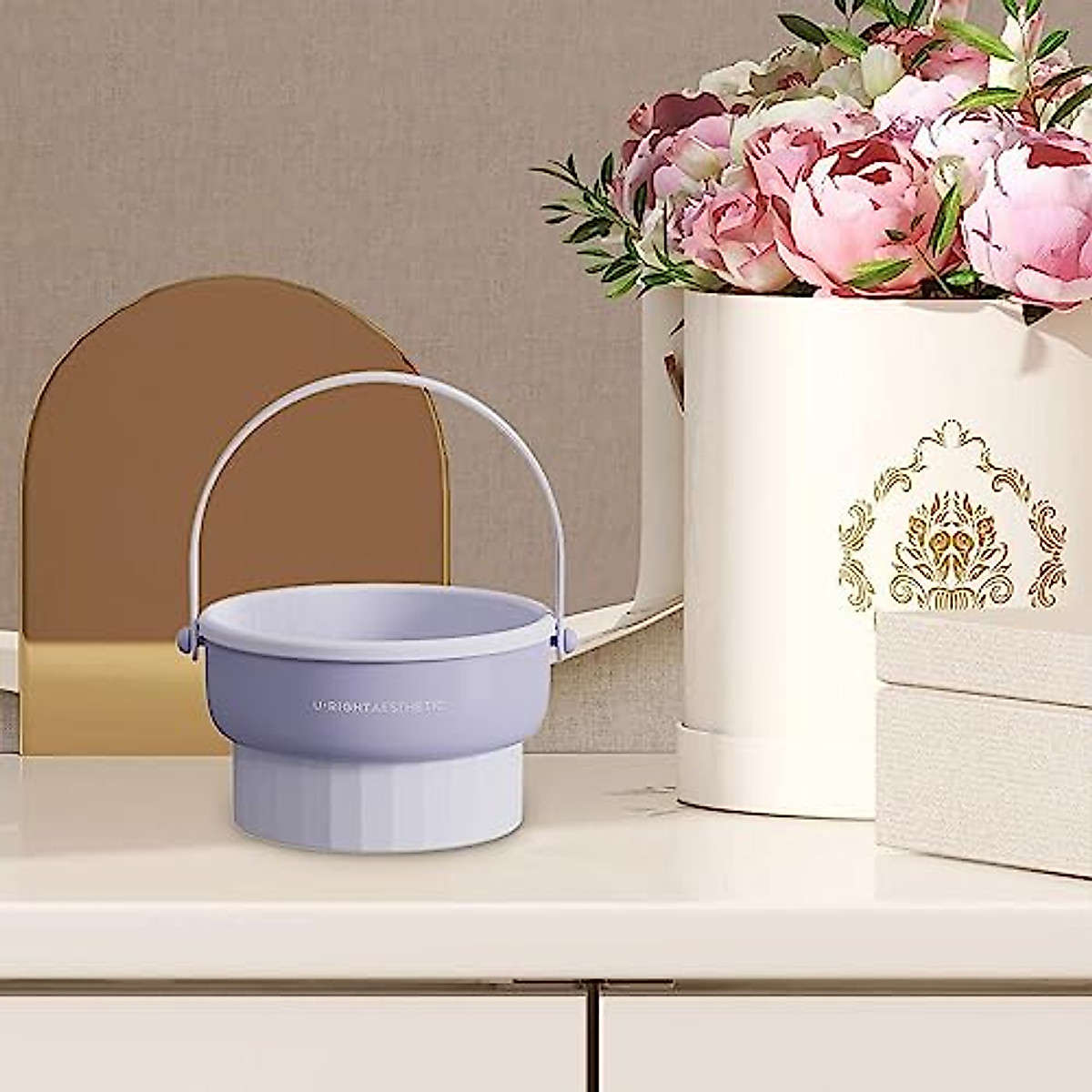 Cosmetic Cleaning Box, Portable Cosmetic Tool Washing Bowl, Silicon Brush Cleaner Pad, 300g Makeup Brush Washing Box, Cosmetic Cleaning Mat, Scrubber Bowl Pad for Makeup Sponge Powder Puff Brushes
