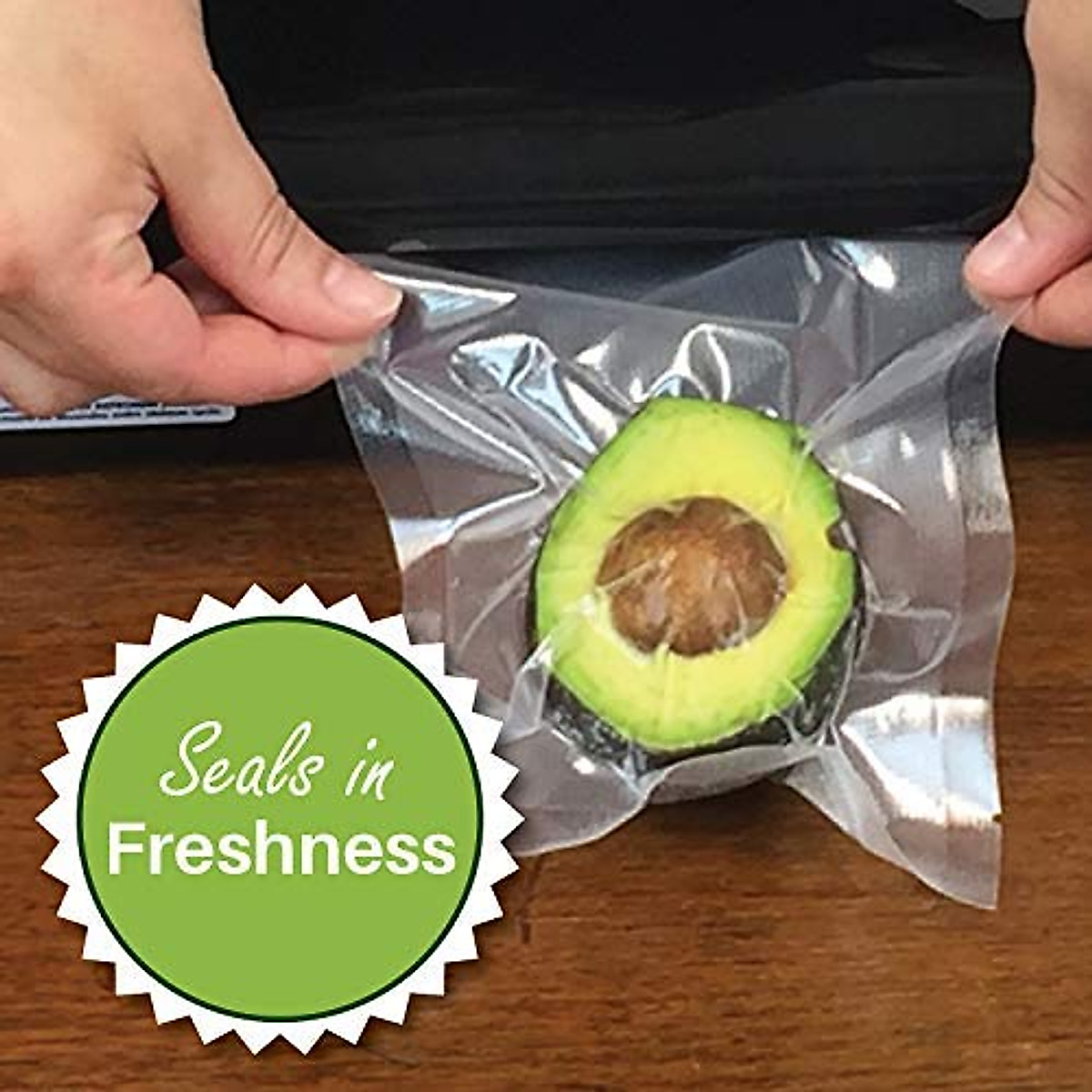 2 Foodsaver Compatible Rolls of Vacuum Sealer Bags | (1) 8-inch x 50-feet (1) 11-inch x 50-feet | Food Storage, Sous Vide Cooking, Document Protection | 100' Total Commercial Grade Material