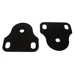 Rugged Ridge 11208.01 Windshield Bracket Kit, Black; 76-95 Jeep CJ/Wrangler YJ