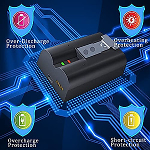 Replacement Battery with Charger Station for Ring-Doorbell Camera 1 and 2, Spotlight Camera and Stick Up Camera, Rechargeable Upgraded Lithium Li-ion Batteries 3.65V Camera Indoor
