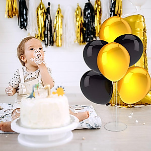 20 Sets Balloon Stands for Table Balloon Sticks with Base Clear Balloon Centerpiece Stand Balloon Holder for Birthday Graduation Baby Shower Wedding Christmas Wedding Anniversary Party